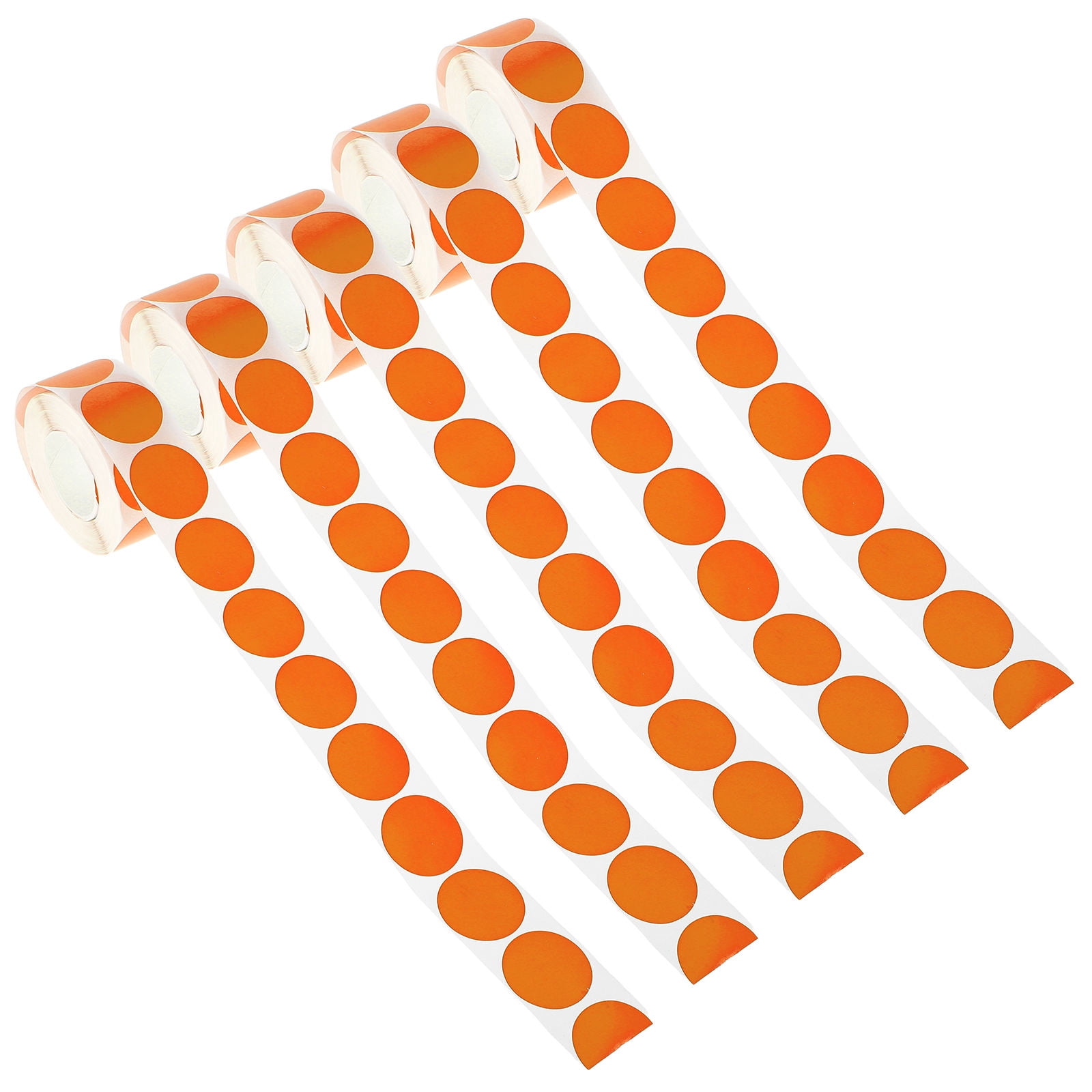 BESTYASH Orange Round Dot Stickers Roll with Strong Adhesive for Home ...
