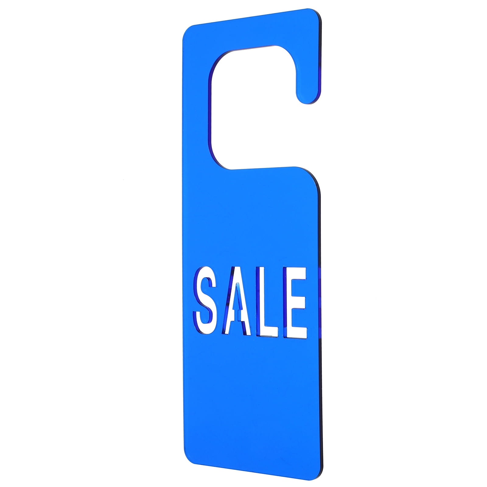 BESTYASH Blue Acrylic Hanging Tag Card for Clothing Shop Display Store ...