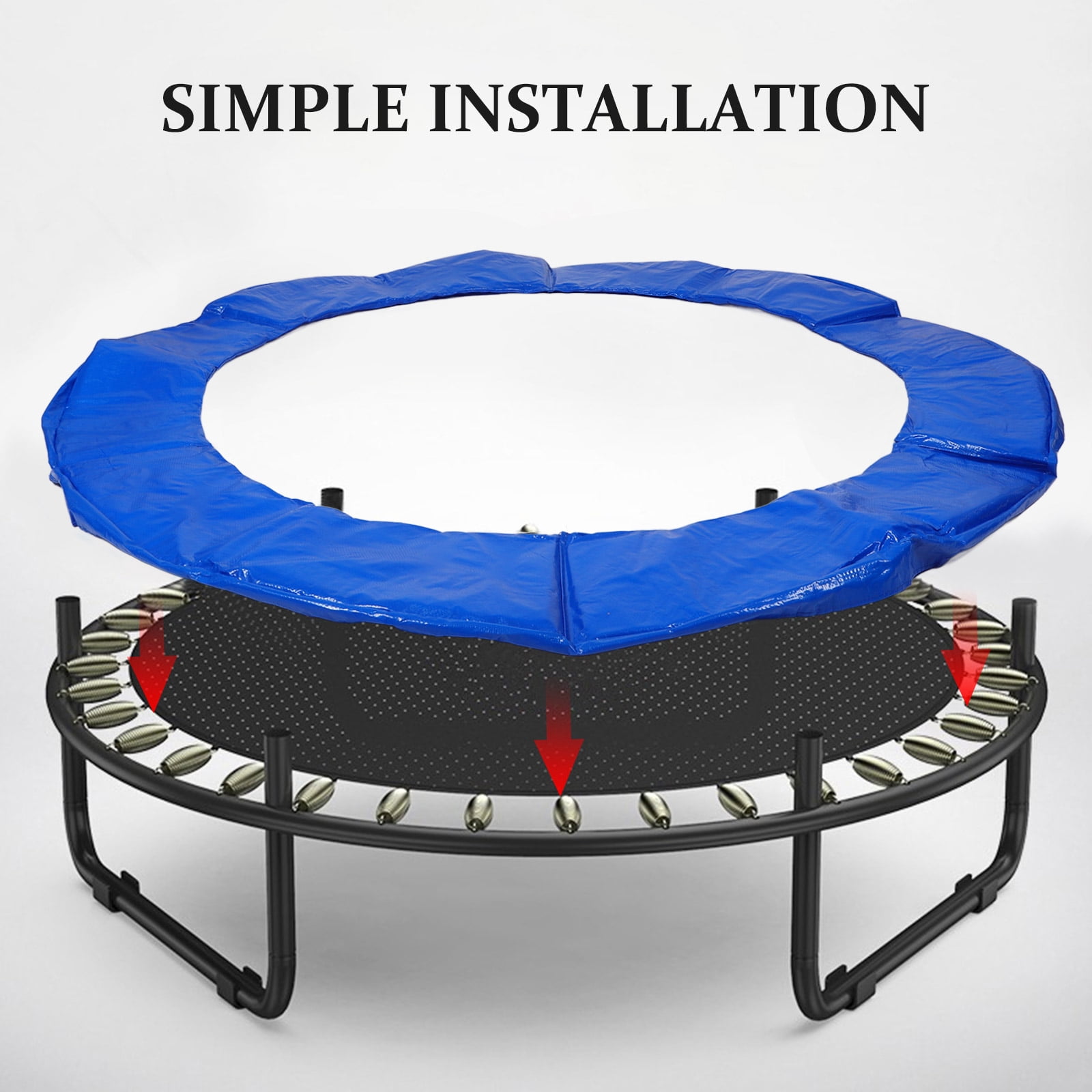 BESTYASH Blue Trampoline Replacement Pad Waterproof Foam Padding Ring ...