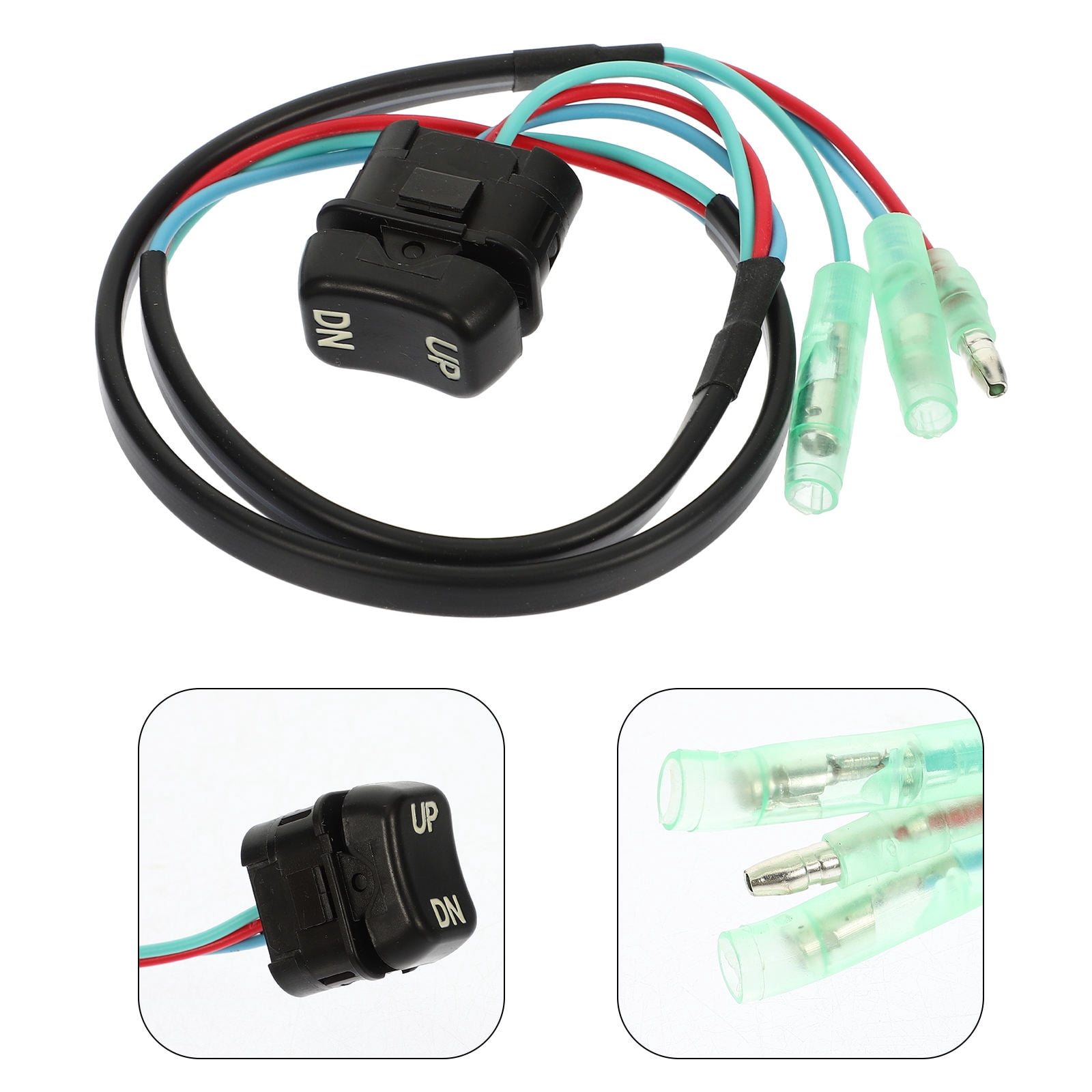BESTYASH Durable Boat Switch Trim Control for Boats Black Plastic 1Pack ...