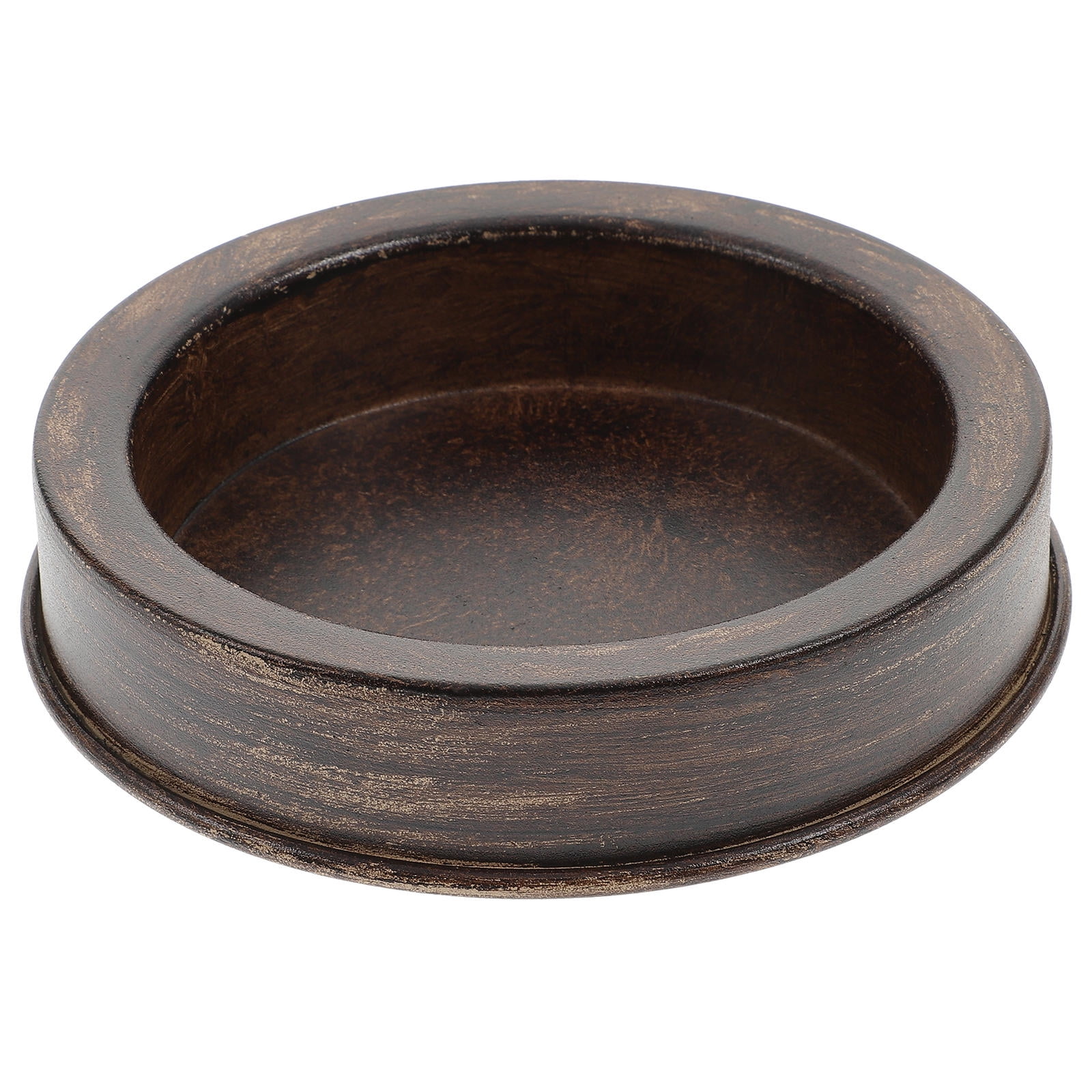 BESTYASH Brown Iron Candle Holder Tray Vintage Style Decorative Candle ...