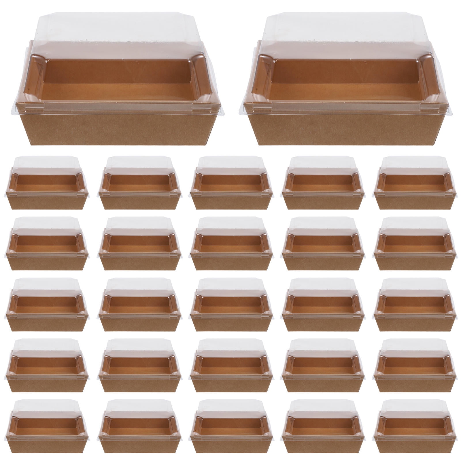 BESTYASH Brown Sandwich Packaging Boxes for Decor and Safe to Use with ...