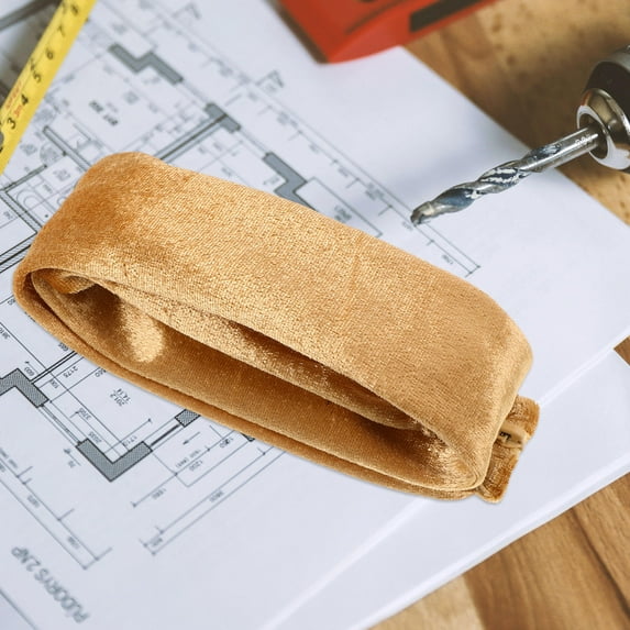 BESTYASH Chandelier Chain Velvet Cover Plated Gold Fabric Cord Sleeve ...