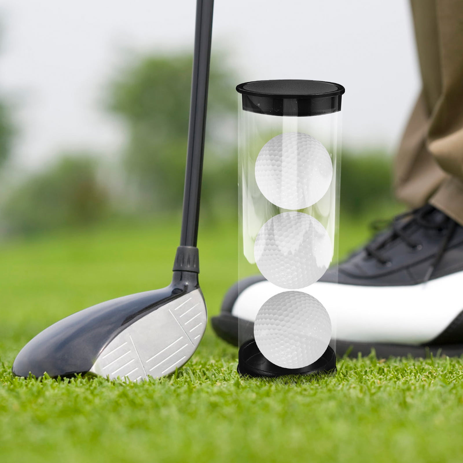 BESTYASH Clear Golf Ball Container Durable Plastic Case Dust Proof ...