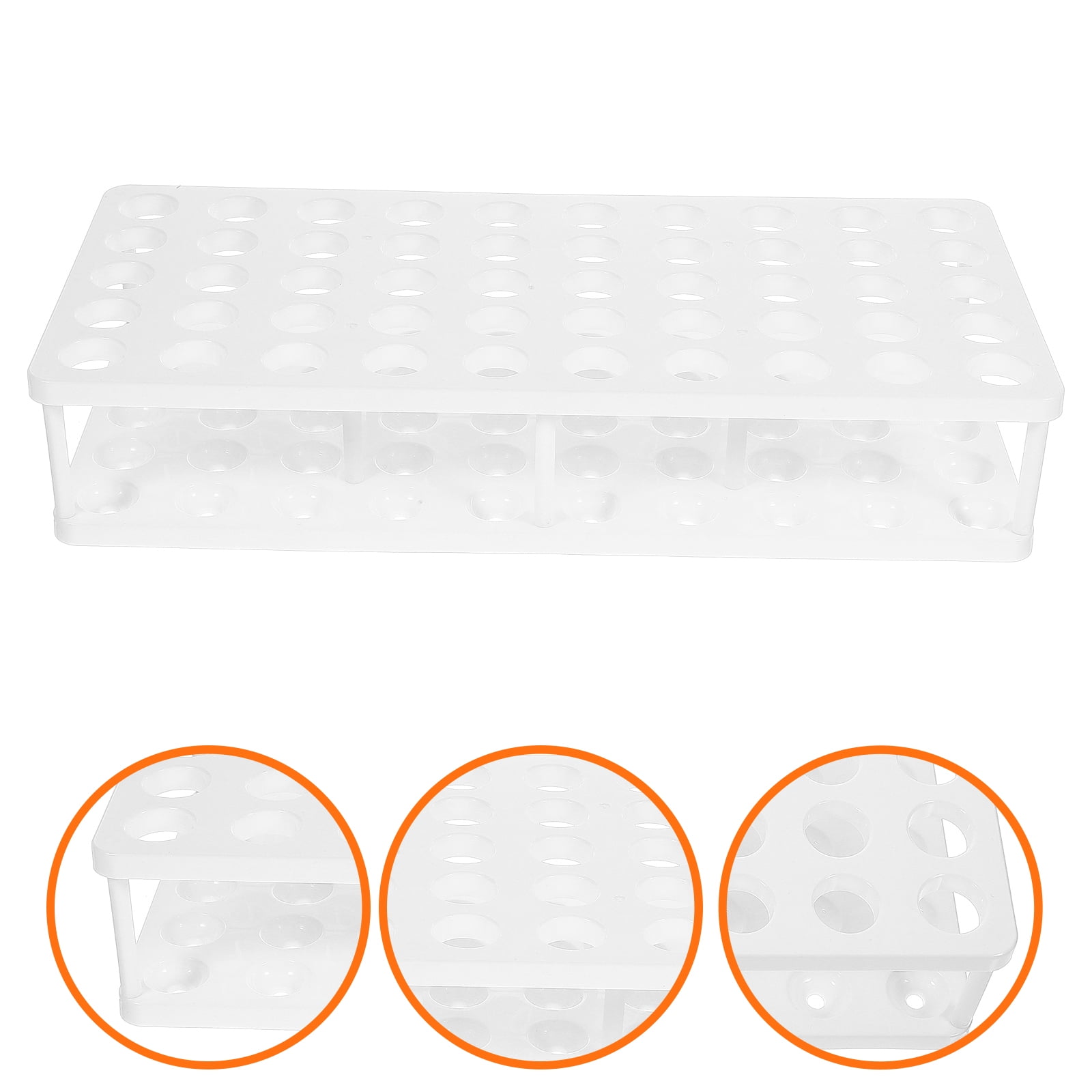 BESTYASH Tubes Rack Test Tubes Rack White Plastic 1Pack - Walmart.com