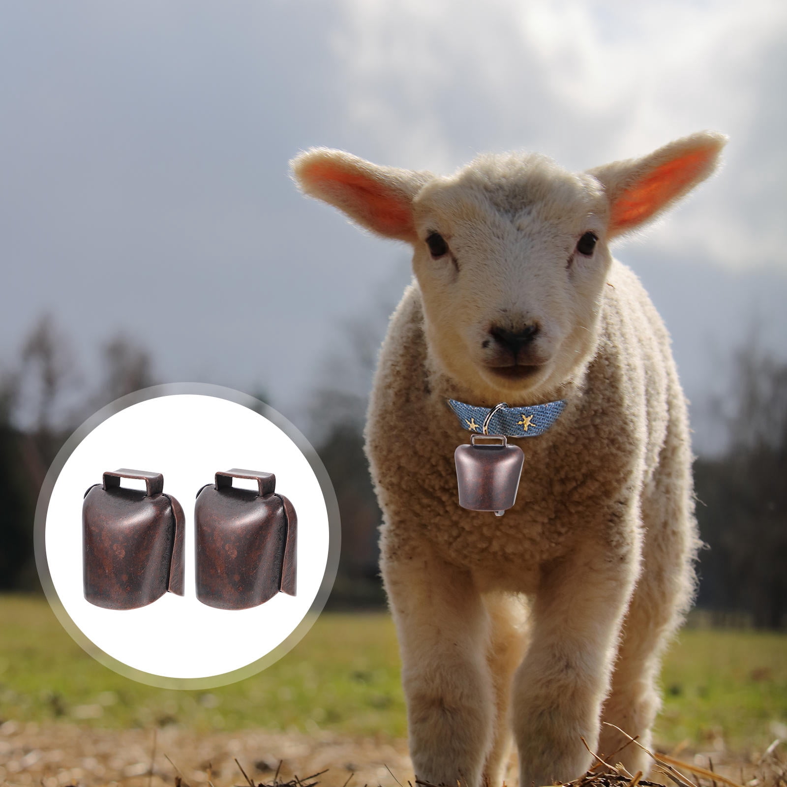 BESTYASH Copper Grazing Bell for Farming Dark Brown Antilost Bell Sheep ...