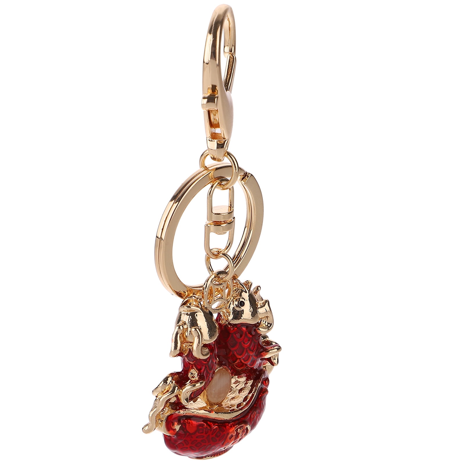 BESTYASH Red Chinese Style Keychain Pendant, Bag Charm and Key Holder ...