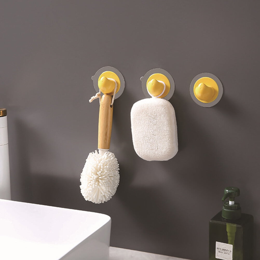 BESTYASH Creative Yellow ABS Wall Hooks for Bathroom Towel Rack Heavy ...