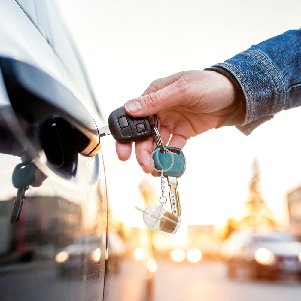 BESTYASH Cute Chocolate Tea Keychain Bag Charm for Keys, Acrylic & Iron ...