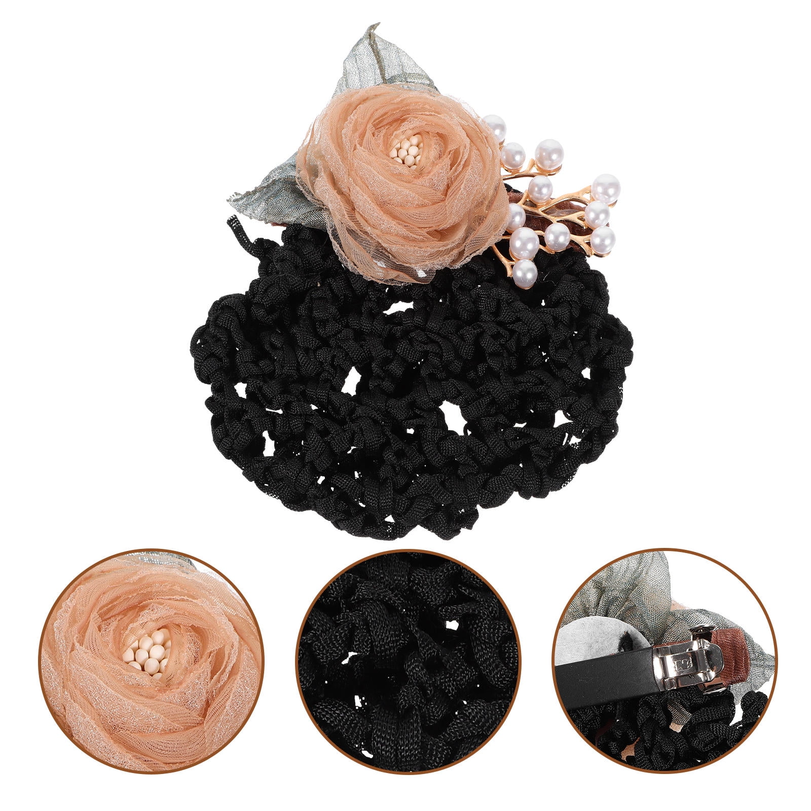 BESTYASH Decorative Flower Hair Nets for Hair Buns Offering Comfort and ...