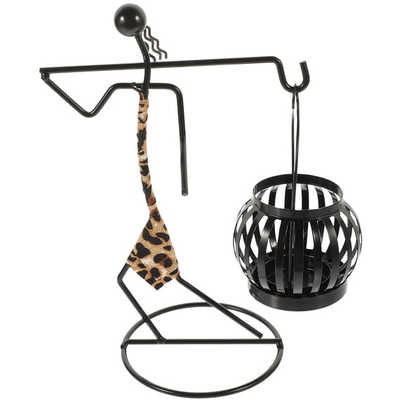 BESTYASH Decorative Metal Candle Holder Stand with Unique Human Figure ...