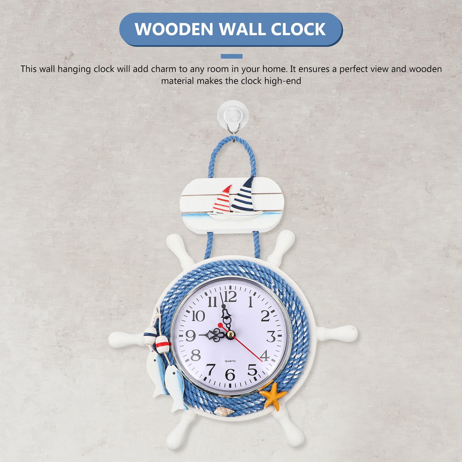 BESTYASH Decorative Wooden Wall Clock Hanging Silent Clock for Cafe Bar ...