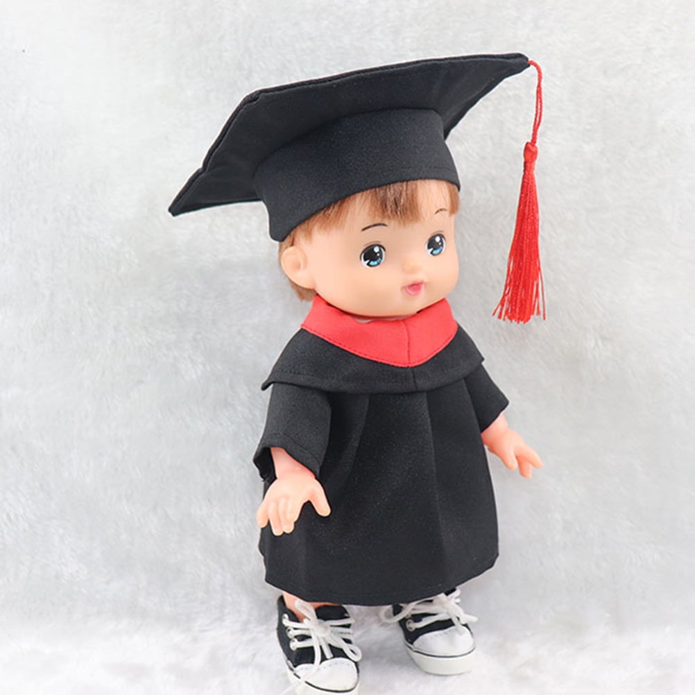 BESTYASH Doctoral Cap Gown Cute Graduation Costumes Bulk Black Cloth 1 ...