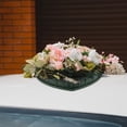 BESTYASH Green Heart Shaped Flower Bouquet Holder with Suction Cup for ...