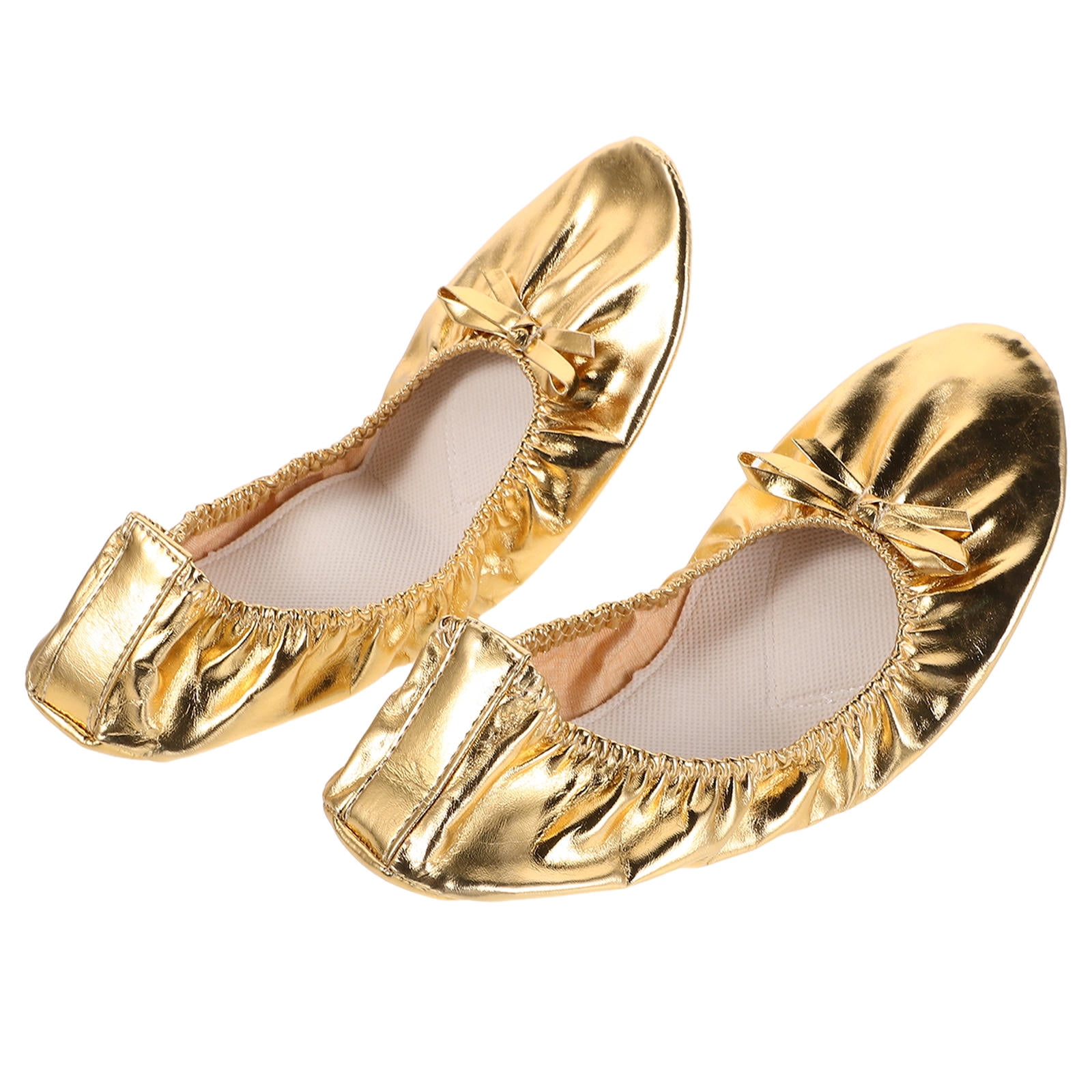 BESTYASH Durable Golden Ballet Shoes for Women's Professional Dance ...