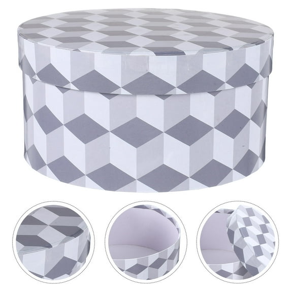 BESTYASH Durable Paper Round Flower Box with Lid Multi Color Floral ...