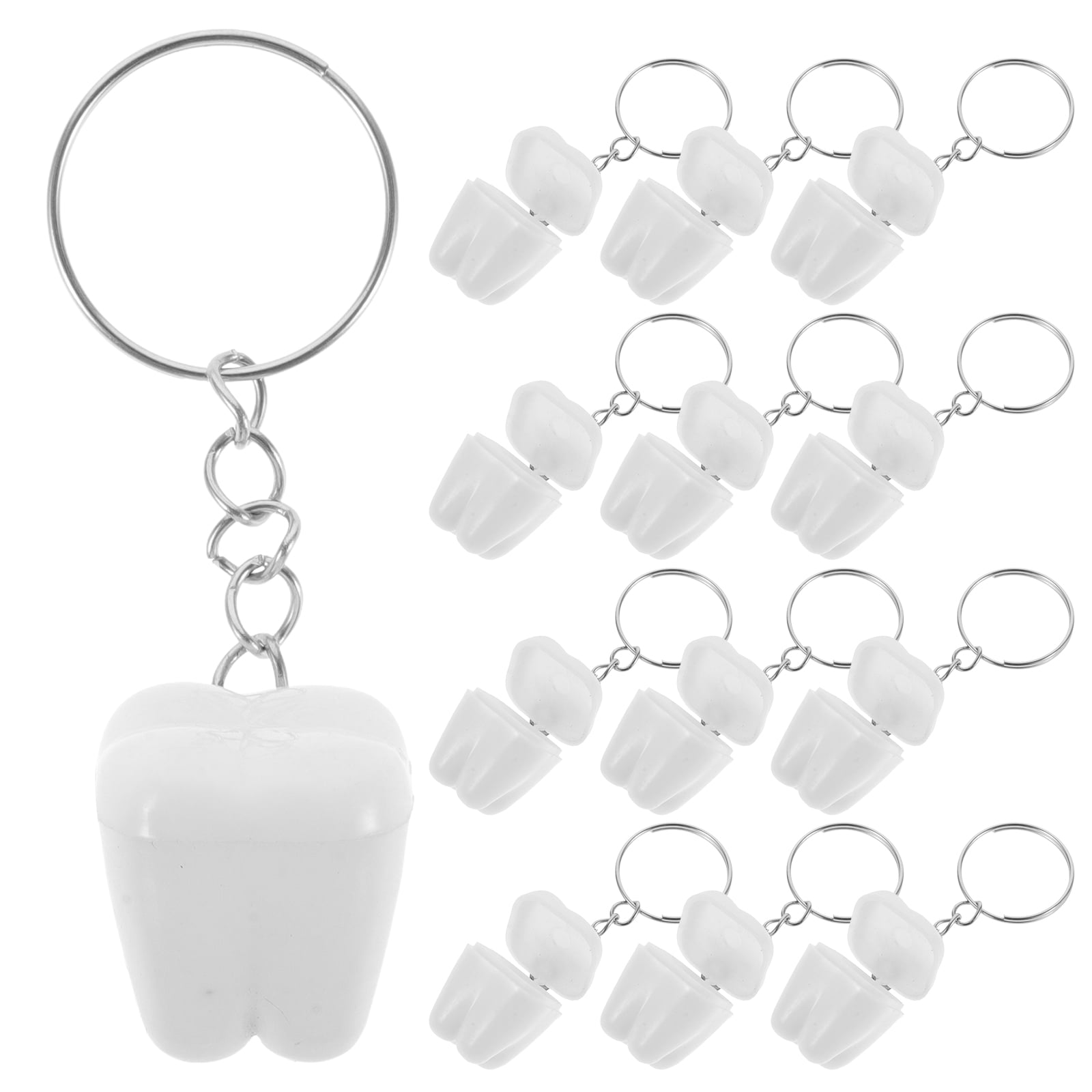 BESTYASH 25Pcs Novelty Tooth Keychains for Bag Keychain and Handbag ...
