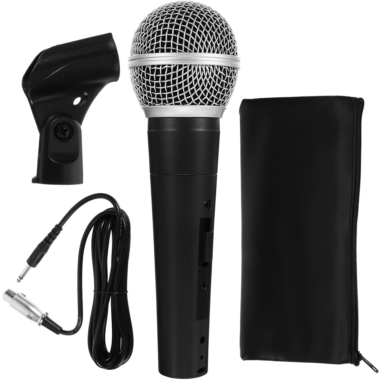 BESTYASH Dynamic Handheld Microphone for Singing with Cable Black ...
