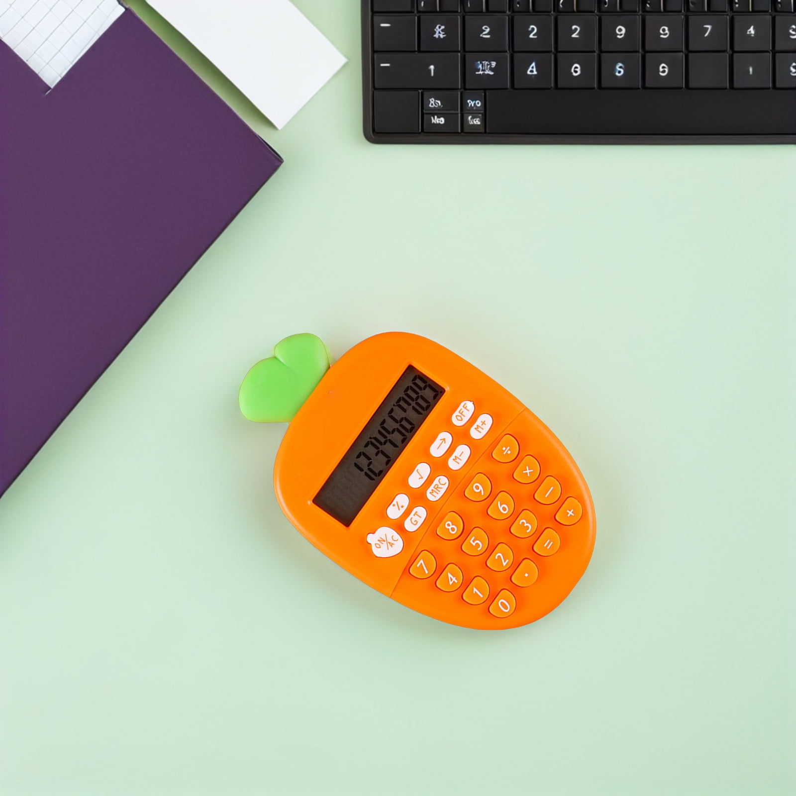 BESTYASH Electronic Calculator for Office in Carrot Shape with Clear 12 ...