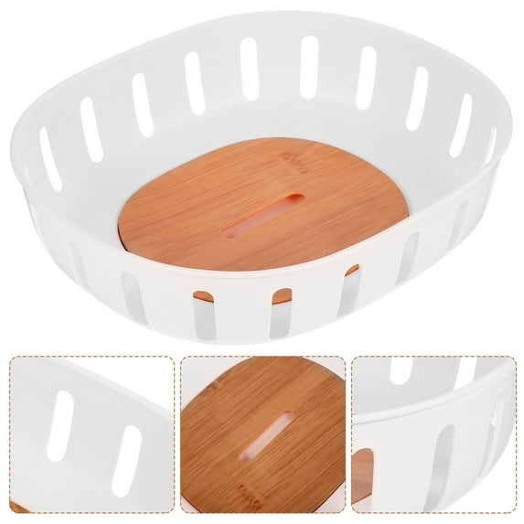 BESTYASH Elegant White Decorative Fruit Basket for Kitchen Dining Table ...