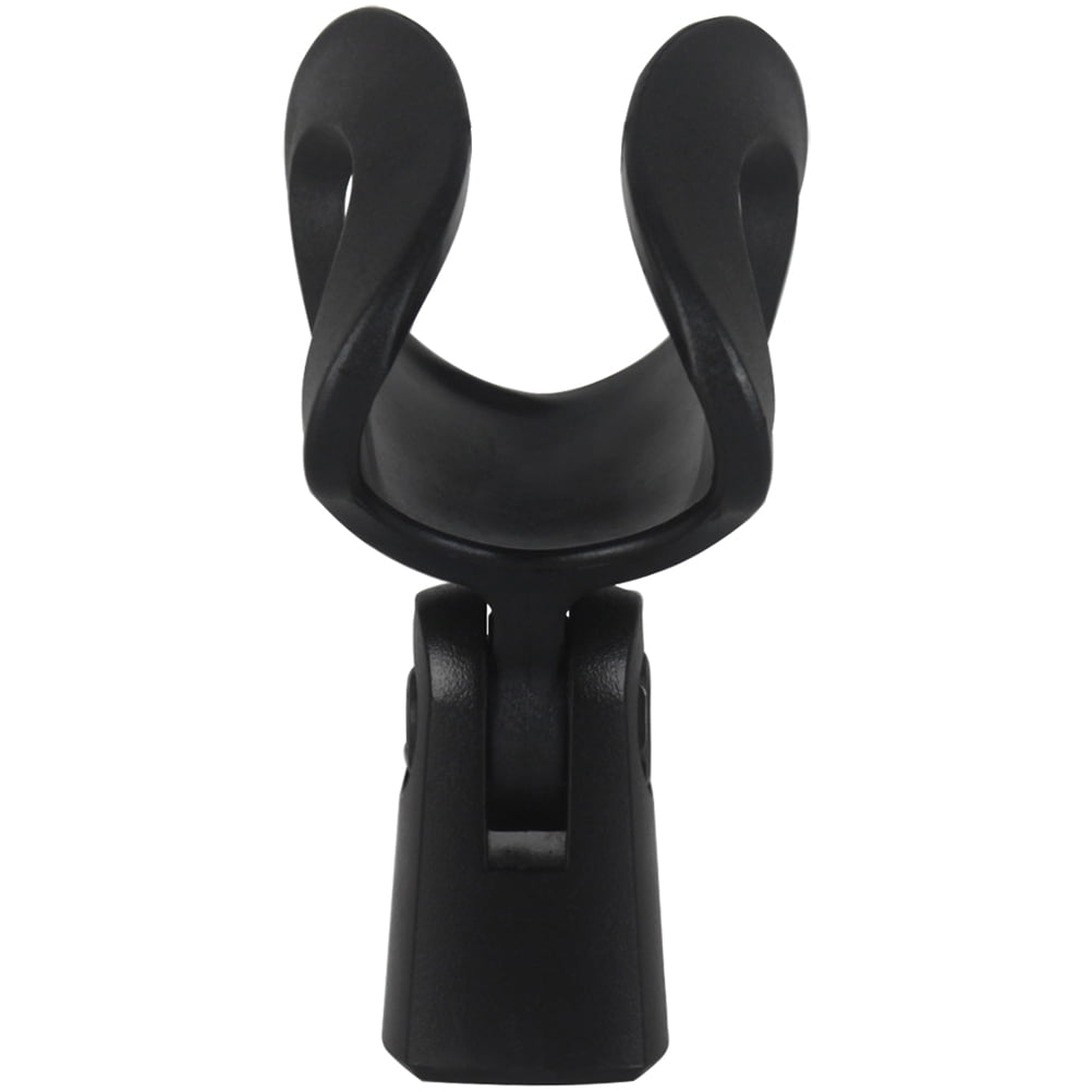 BESTYASH Elliptical Microphone Holder Clip Adjustable Rotatable Black ...