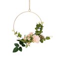 BESTYASH Eucalyptus and Tea Flower Artificial Wreath with Rope for ...