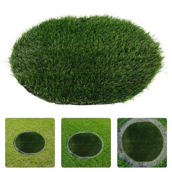 BESTYASH Faux Grass Green Artificial Grass Mat Realistic Design Table ...