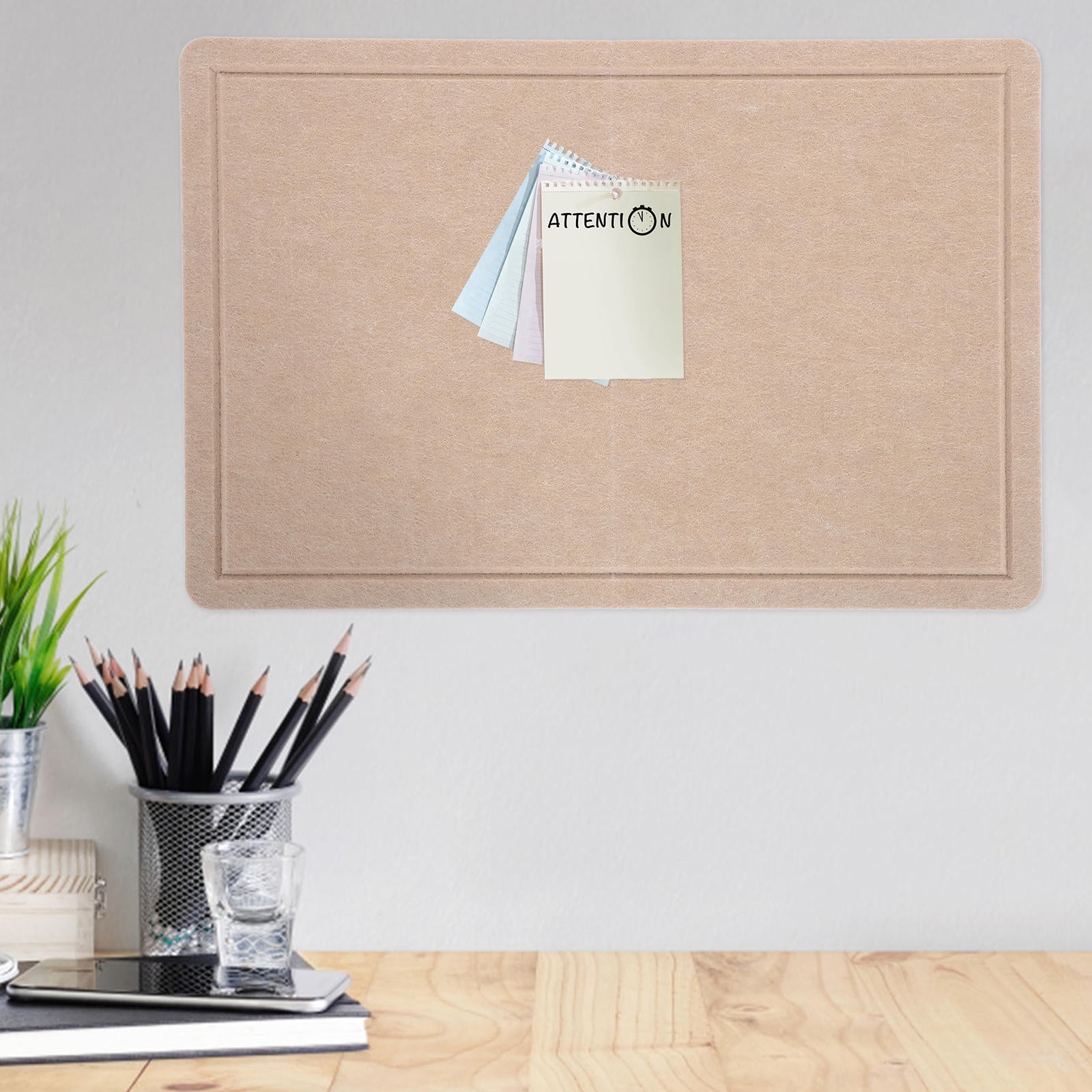 BESTYASH 1Set Khaki Felt Bulletin Board Stylish Pin Board for Home ...