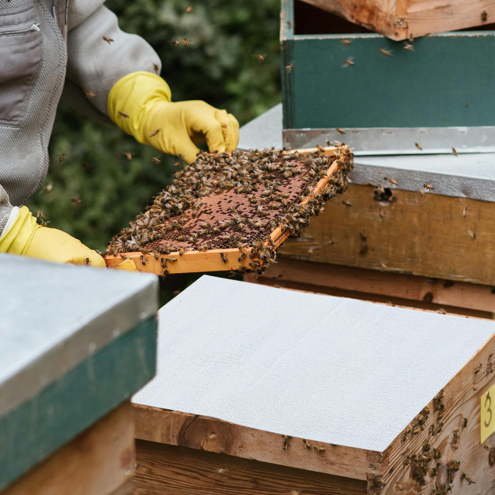 BESTYASH Fireproof Insulation Roll Cotton Beehive Material for Storage ...