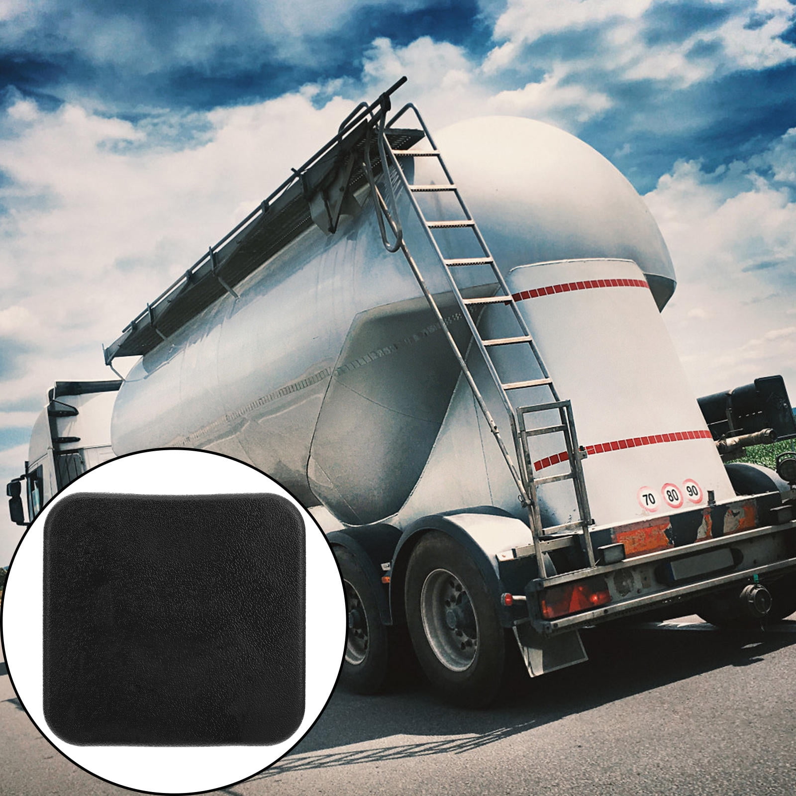BESTYASH Flexible and Easy Install Black Hitch Tube Plug Keeps Trailer ...