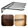 BESTYASH Foldable Wall Mounted Boot Rack Black Metal Shoe Holder for ...