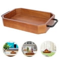 BESTYASH Rectangular Food Serving Tray in Coffee Color, and Stylish 1 ...