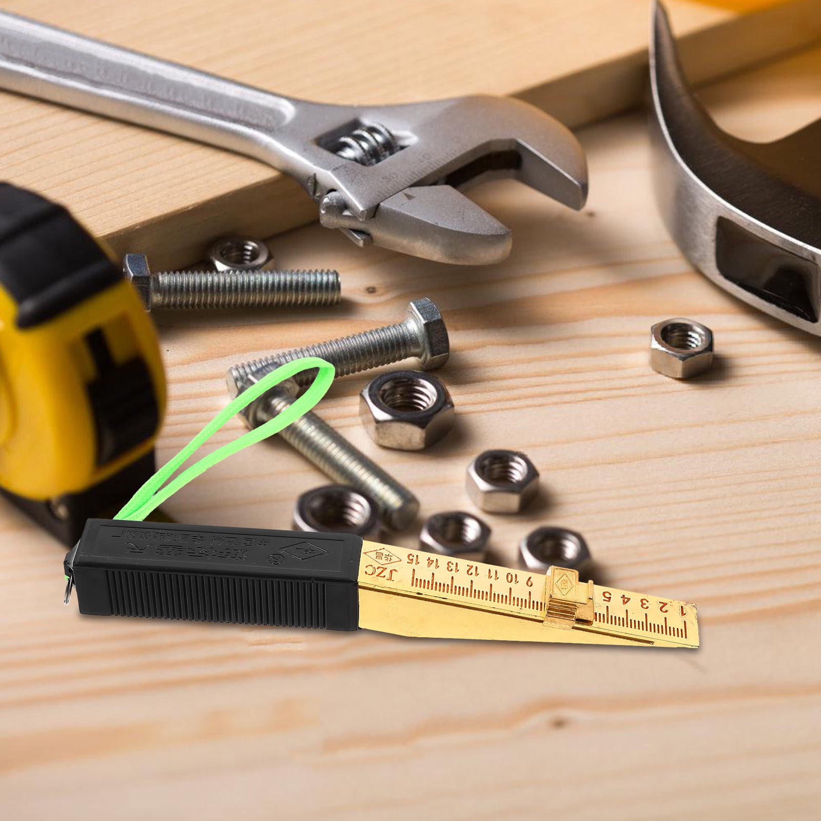 BESTYASH Gaps Gauge Wedge Shaped Feeler Gauge Aluminum Alloy 1Pcs for ...