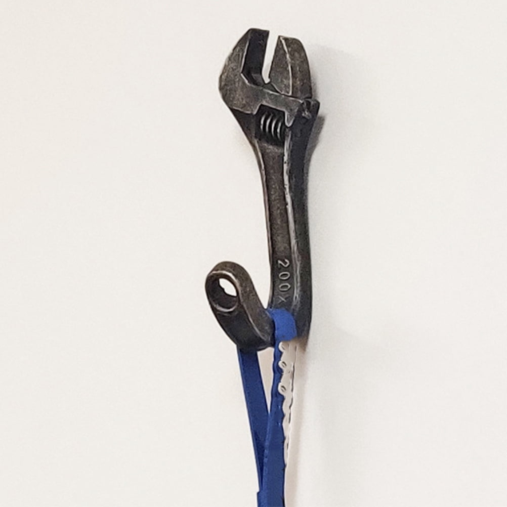 BESTYASH Garage Key Holders Wrench Shape Decorative Wall Hook Black ...