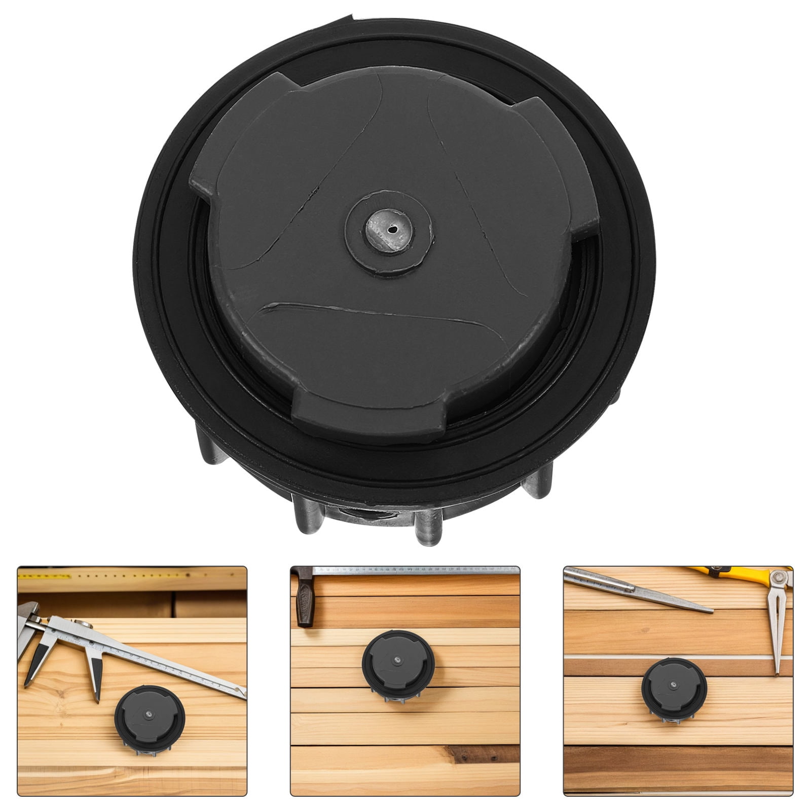 BESTYASH Garbage Waste Bin Parts Black Plastic 1 Set Stable Leak ...