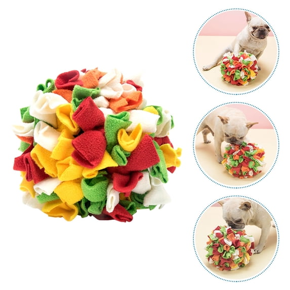 BESTYASH Giggle Ball Dog Toy Dog Sniff Ball Toy Orange Indoor Play 1Pcs ...