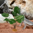 BESTYASH Green Artificial Plant for Reptile Terrarium with Weighted ...
