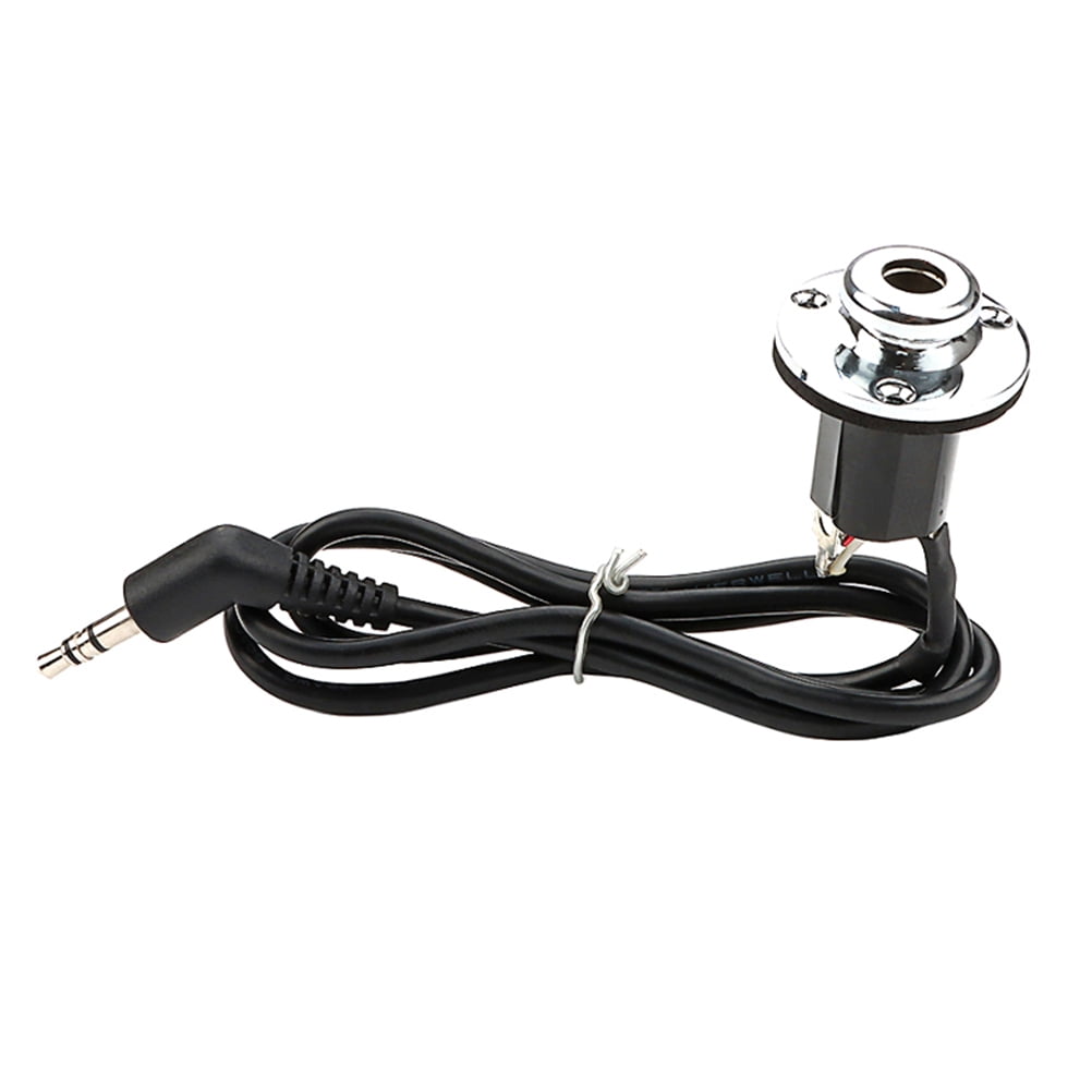 BESTYASH Black Guitar Tail Pin Jack End Pin Cable Set for Electric and ...