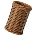 BESTYASH Hand Woven Utensil Holder Brown Imitation Rattan Basket ...