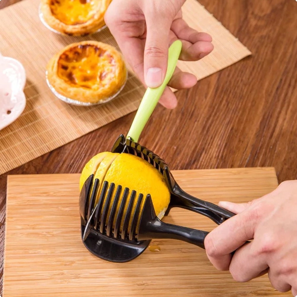 BESTYASH Plastic Tomato Slicer and Lemon Cutter Kitchen Food Holder ...