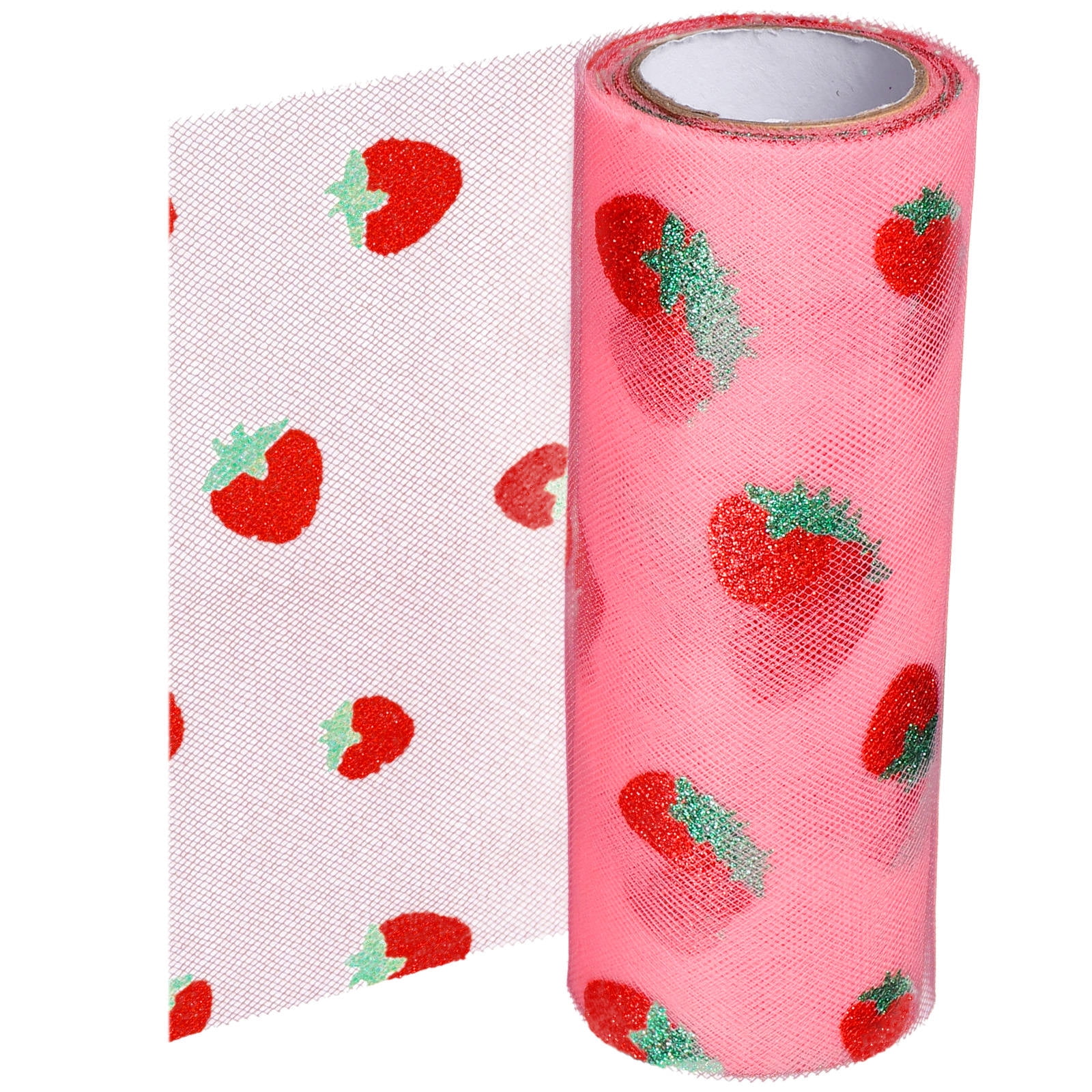 BESTYASH Headdress Gauze Ribbon Watermelon Red Polyester Fabric Roll ...