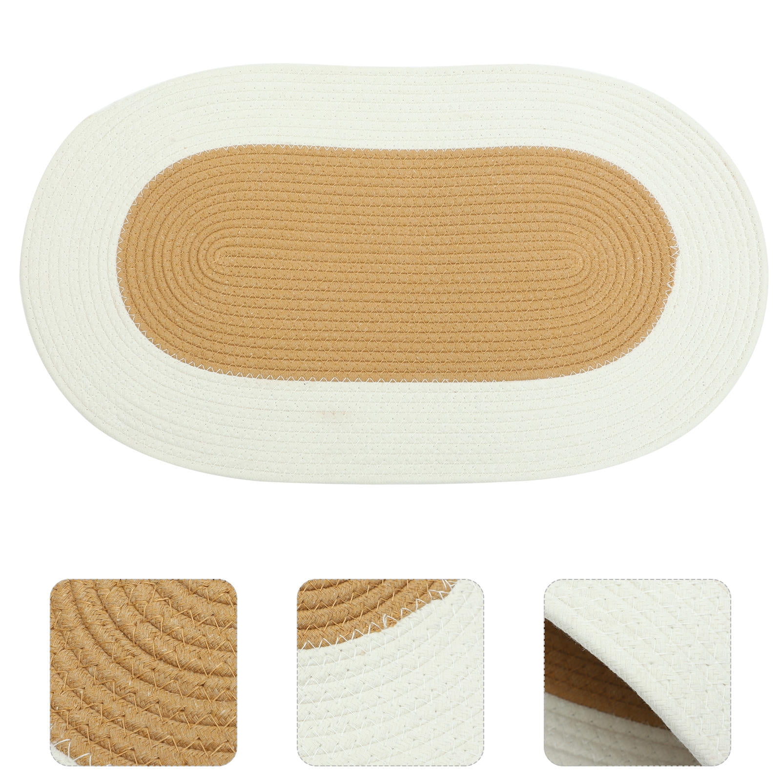 BESTYASH Indoor Doormat Decorative Non Skid Floor Mat with Cotton Rope ...