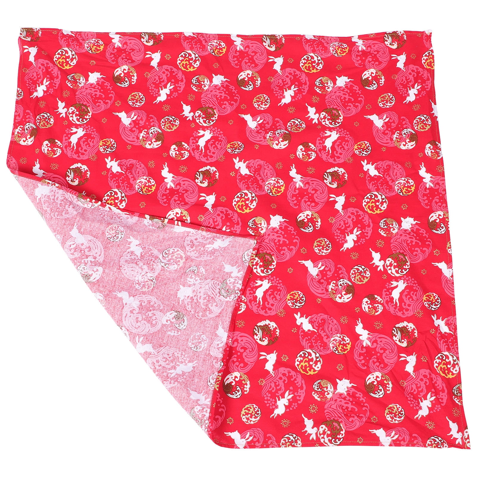 BESTYASH Japanese Style Cotton Fabric Wrapping Cloth Red for Bento ...