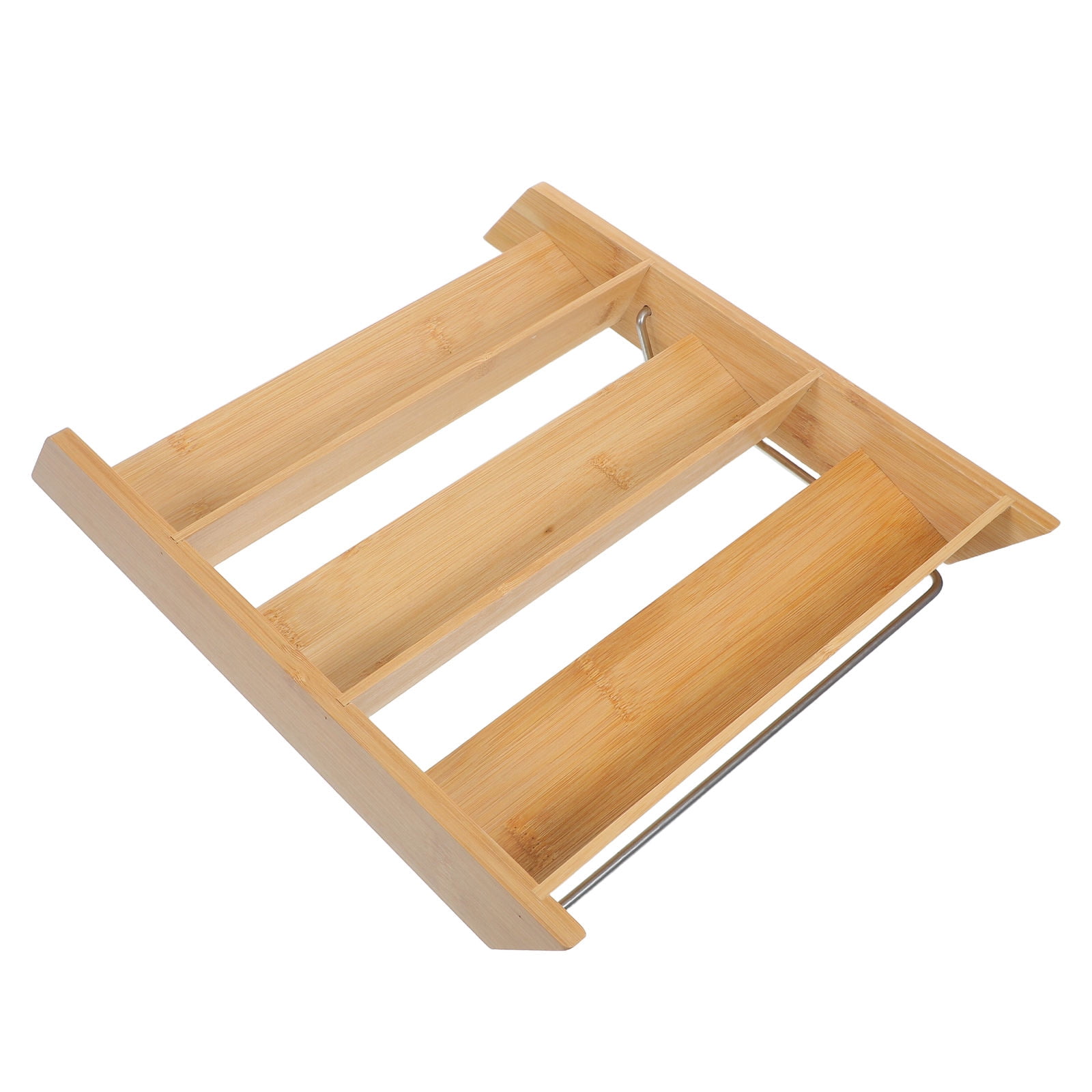 BESTYASH Khaki Bamboo 3 Tier Spice Shelf for Pantry Cabinet and ...