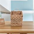 BESTYASH Khaki Woven Hanging Basket for Wall with Rattan and Grass for ...