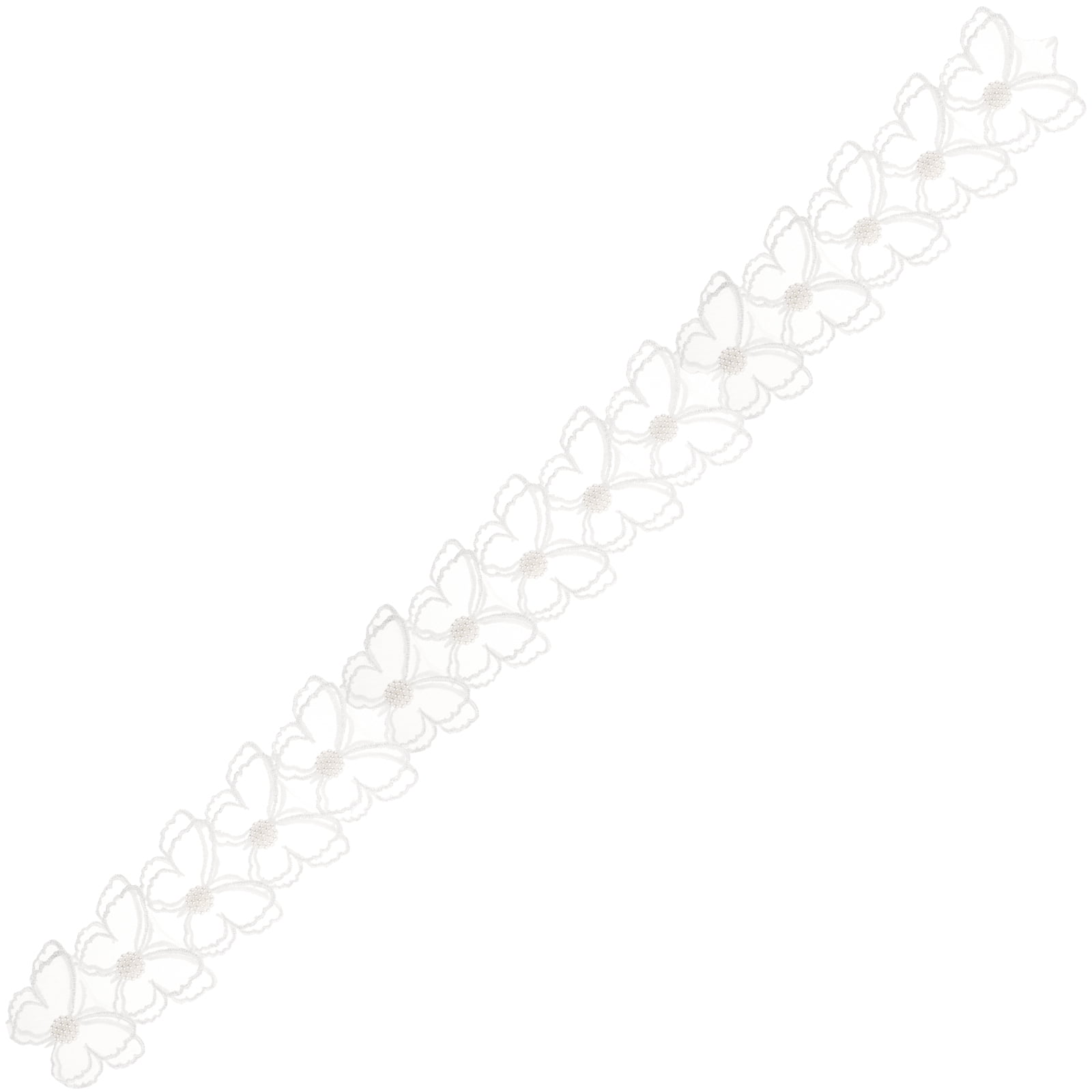 BESTYASH White Fabric Ribbon for Sewing and Bridal Dress Decor ...