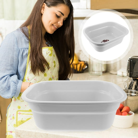 BESTYASH Large Beige Plastic Wash Basin Thickened Sturdy Household ...