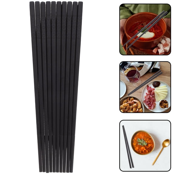 BESTYASH Large Cooking Chopsticks Dishwasher Safe Non Slip Black ...