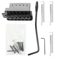 BESTYASH Left Handed Guitar Bridge Black 6 String Single Tremolo Bridge ...