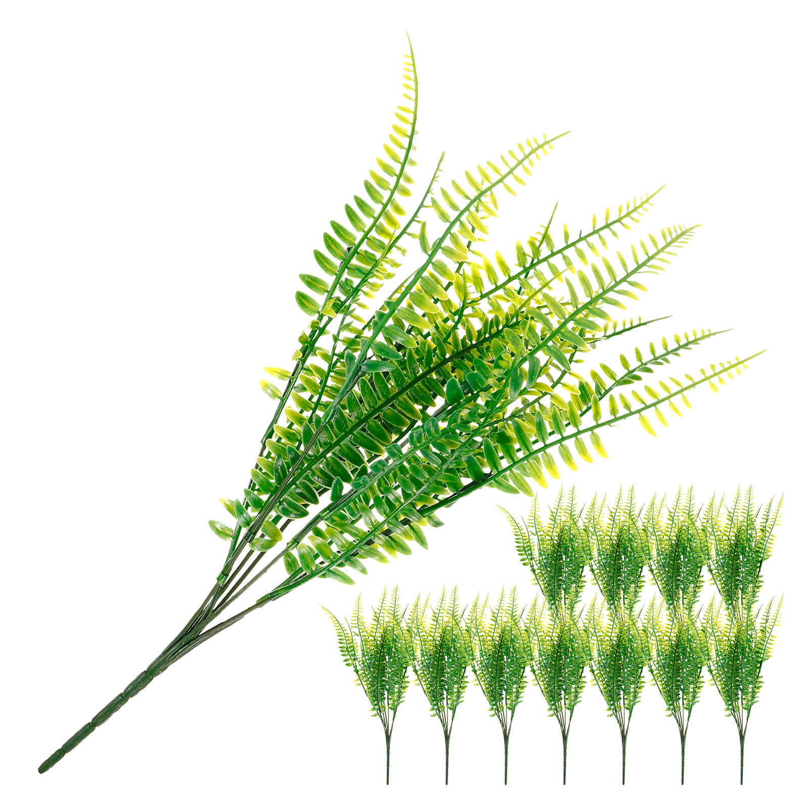 BESTYASH Lifelike Green Artificial Ferns for Home Decoration with ...